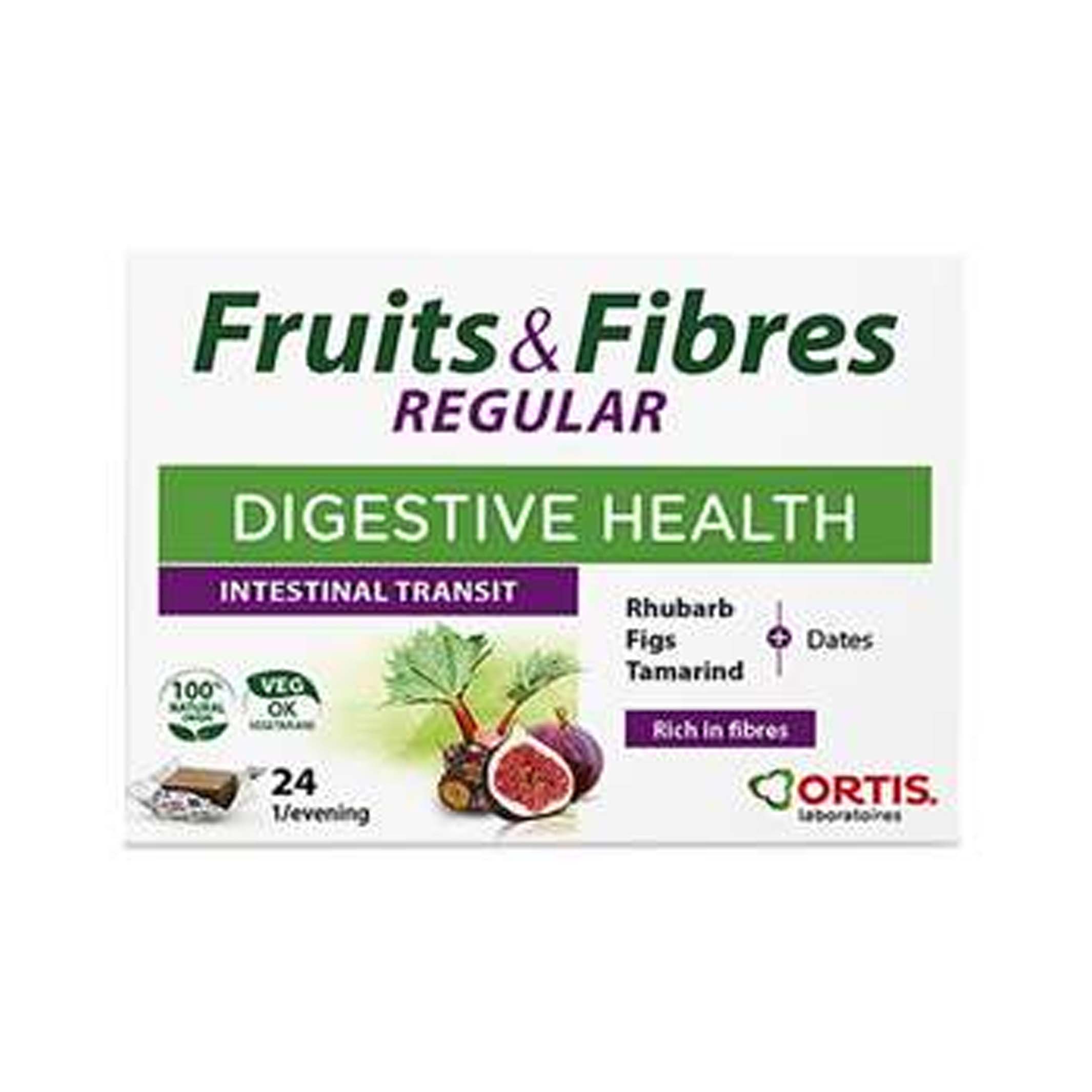 Ortisan Fruits and Fibre 24 Cubes - Constipation, Laxative ...