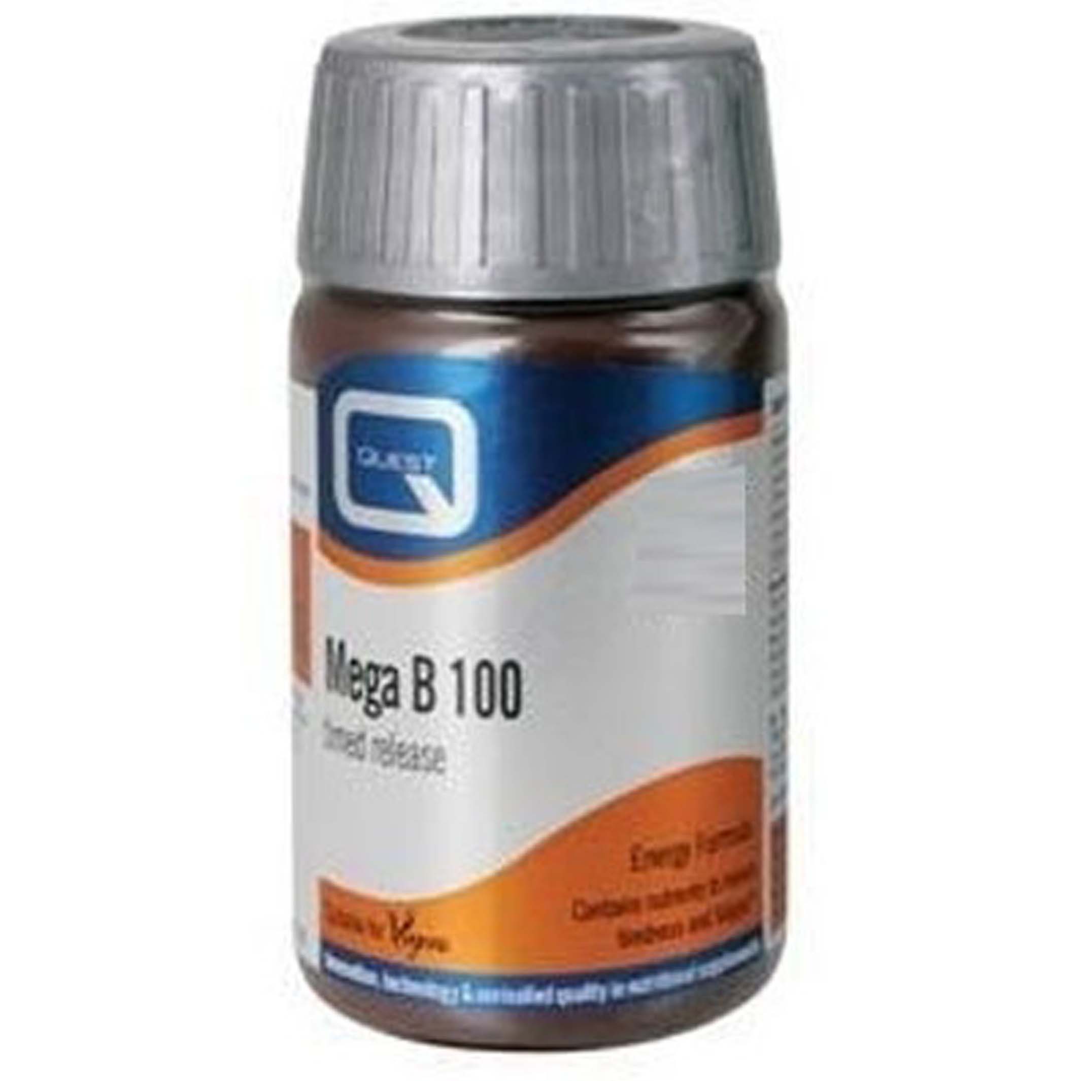 Quest Mega B 100 B Complex Timed Release 60 Tablets - Elixirhealth.co.uk – Elixir Health & Wellbeing