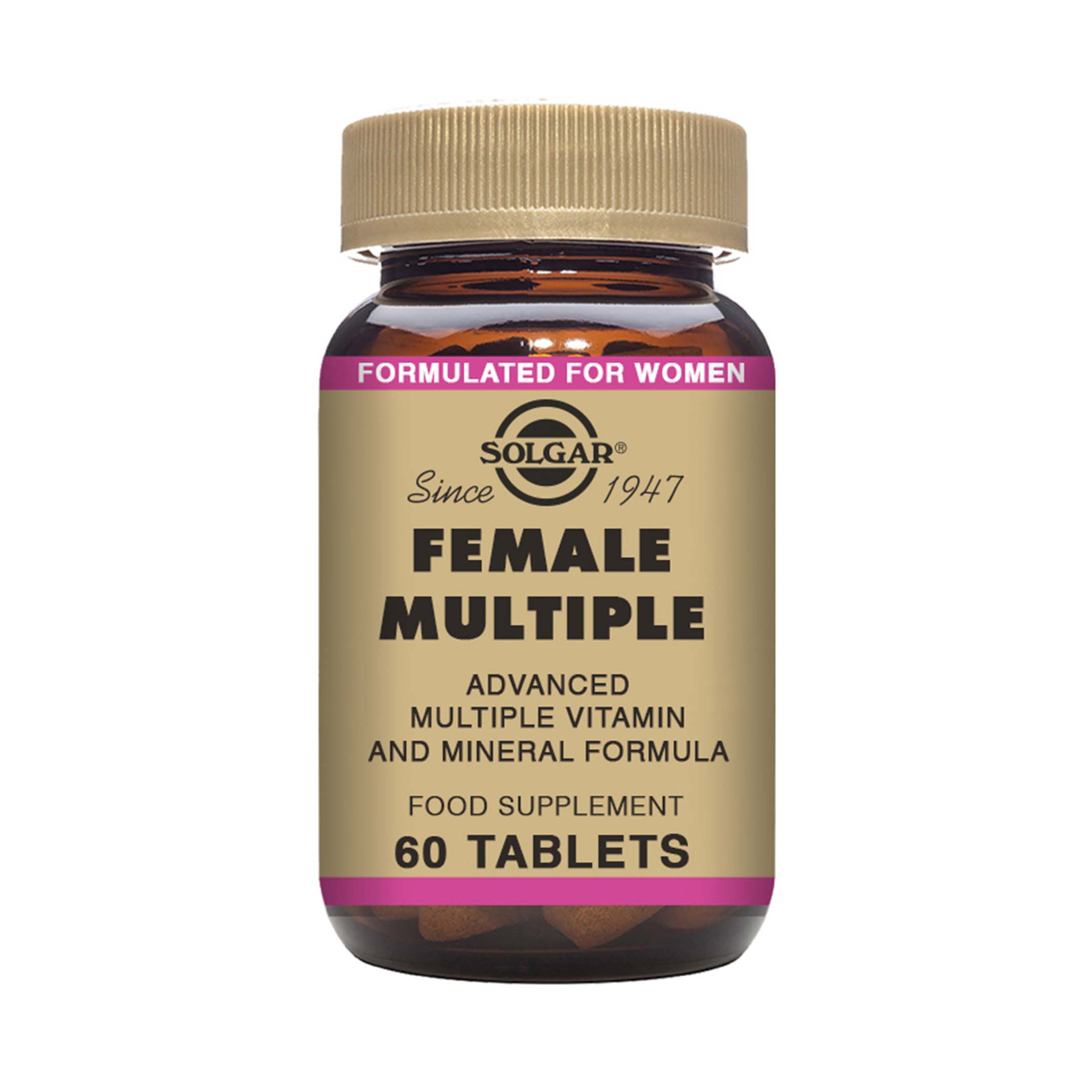 Solgar Female Multiple Multivitamin 60 Tablets - Elixirhealth.co.uk ...