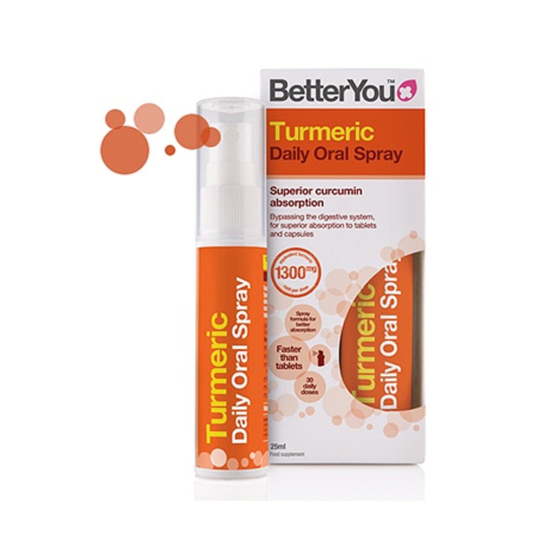 BetterYou Turmeric Oral Spray 1300mg | Anti-inflammatory, Joint Pain ...