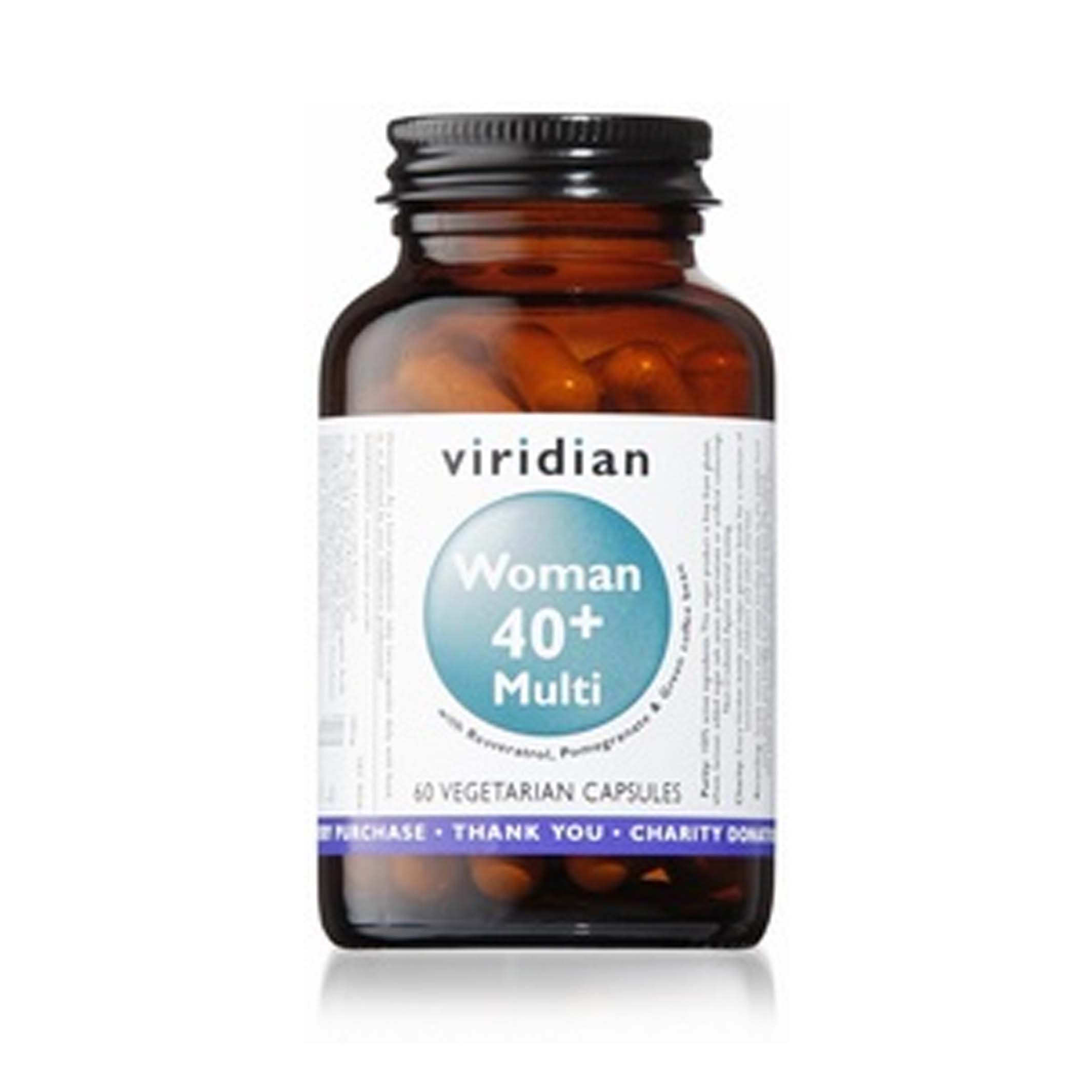 Viridian Women 40+ Multivitamin | Over 40's Multi | Elixirhealth.co.uk ...